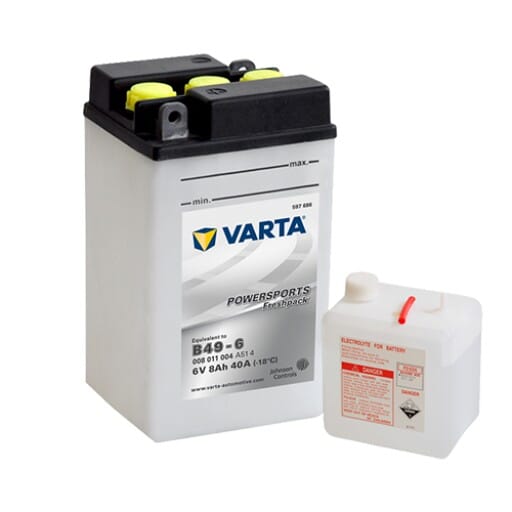VARTA MC Batteri 6V 8AH 40CCA +diagonal B49-6 - batteri.no